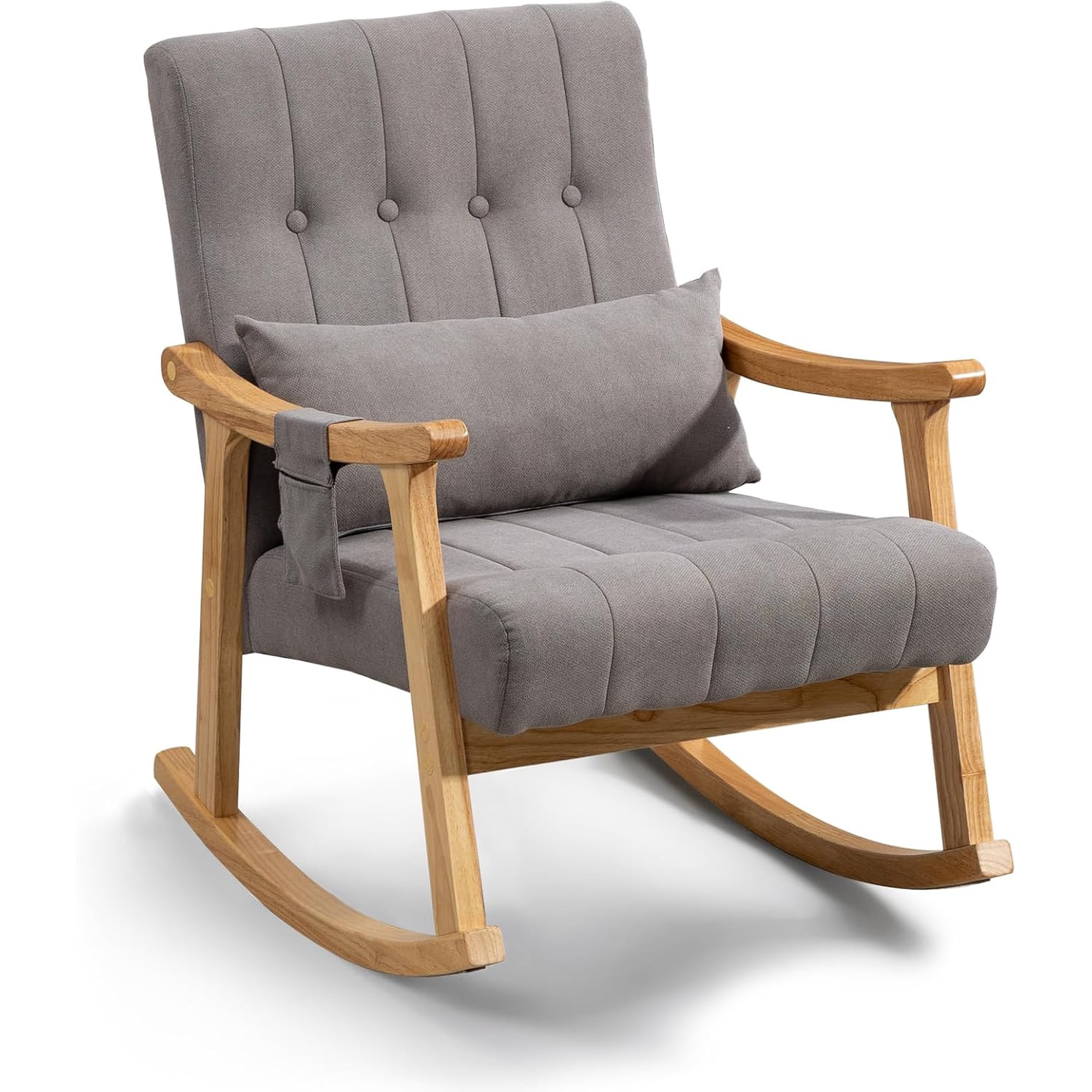 Click here for Mellcom Upholstered Rocking Chair With Lumbar Supp... prices