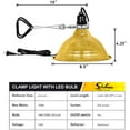 Simple Deluxe 150W Clamp Lamp Light with 2700K LED Bulb 8.5 inch ...