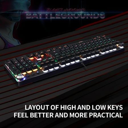 104 Standard Keys Multiple Modes Gaming Keyboard Mechanical Floating ...