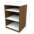 Cielo by Bestar 19.5" Base Storage Unit in Oak Barrel and White ...