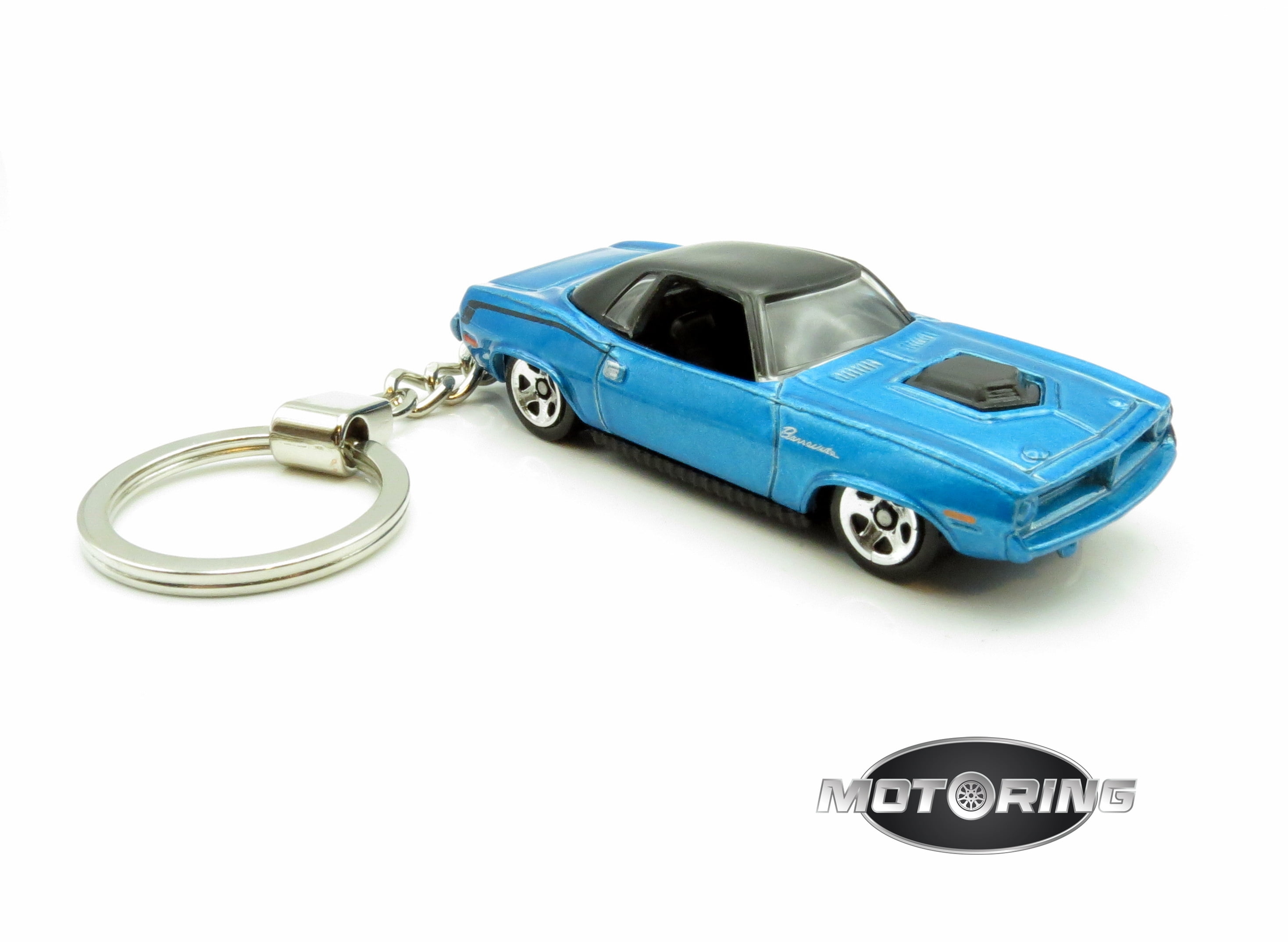 Keychain Plymouth Barracuda Blue Car Rare Novelty 1:64 Diecast ...