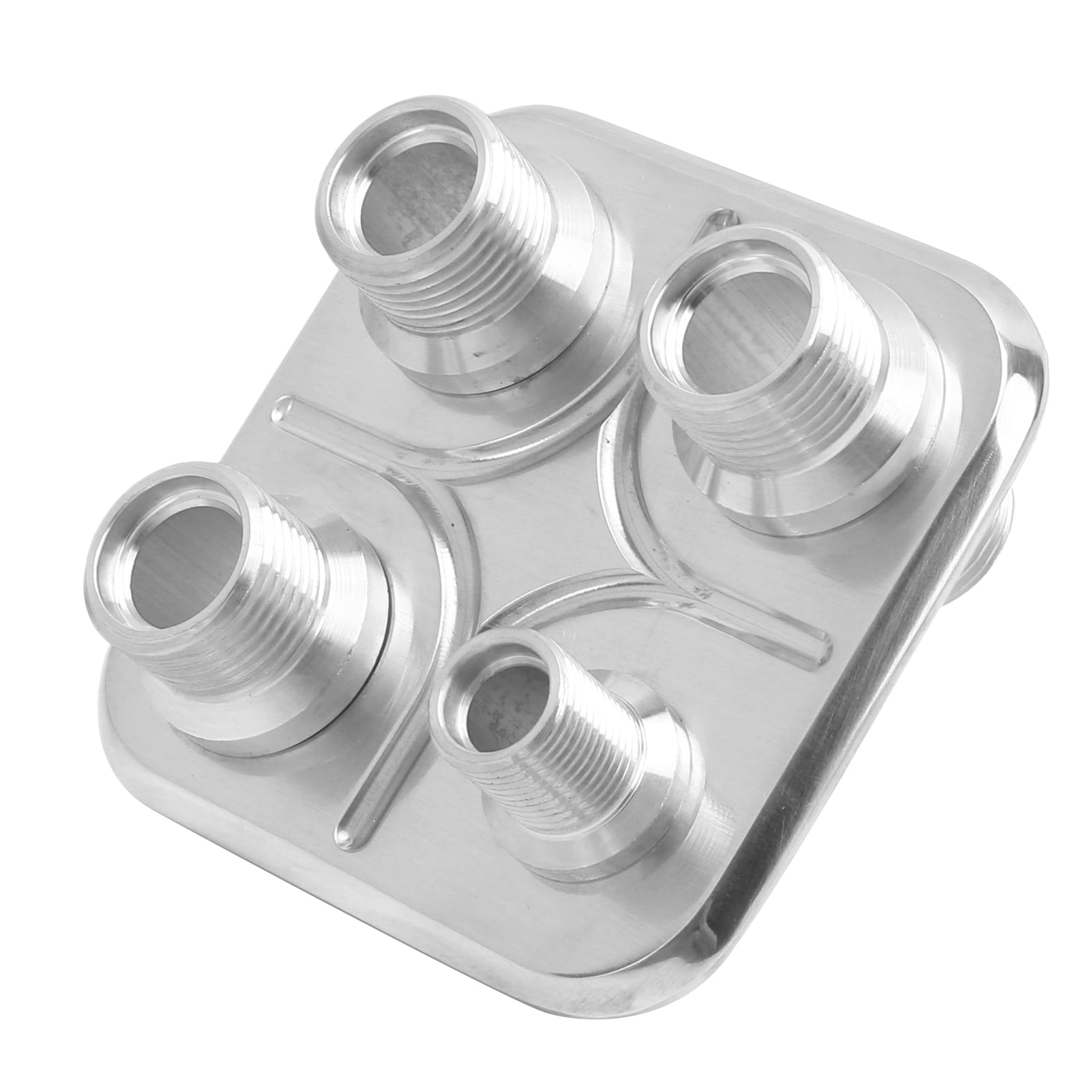 Aquarium Bulkhead Universal 4-Port A/C Bulkhead Fitting - Black 6061-T6 ...