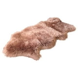 Soho Luxurious Faux Sheepskin Pelt Camel Shag Area Rug or Runner ...
