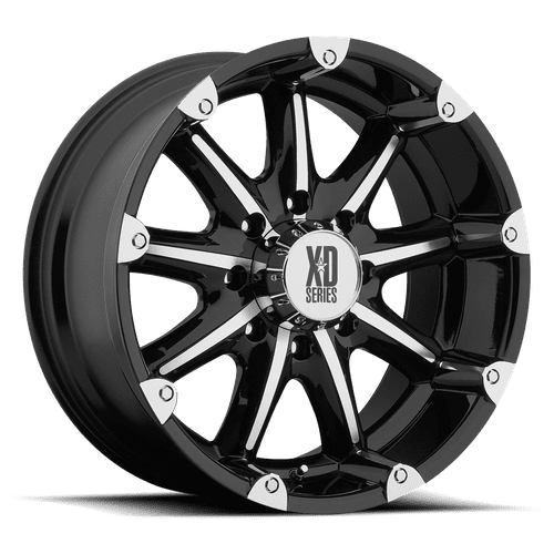 XD Aluminum Rim XD779 BADLANDS 20X9in Gloss Black Machined Finish ...