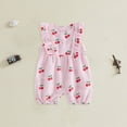Baby Onesies Girl Baby Girl Watermelon Romper Sleeveless Ruffle Smocked ...