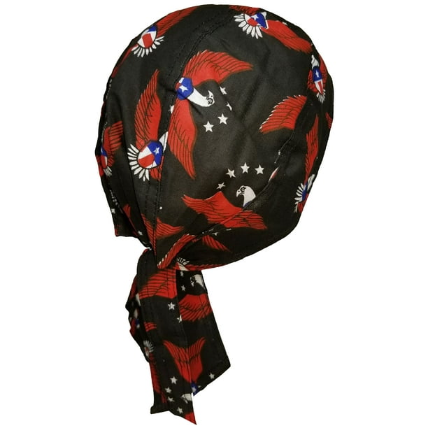 American Flag Doo Rag Patriotic Bandana Cap Stars and Stripes Red White ...
