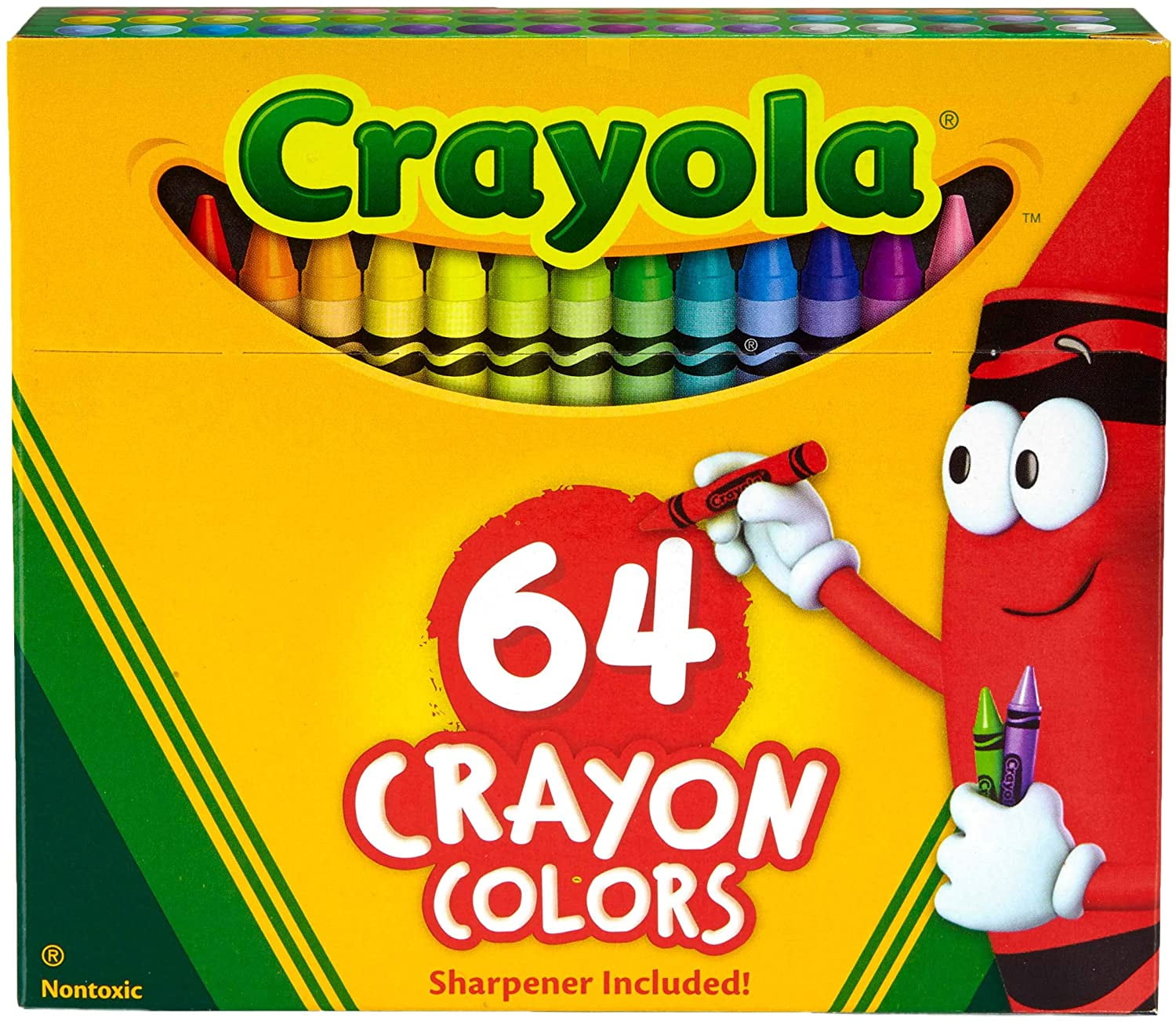 Crayola 64-Count Crayons, School and Craft Supplies, Gift for Boys and ...