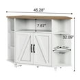 DreamCurship Modern Farmhouse Corner TV Stand for TVs Up to 55 Inch ...