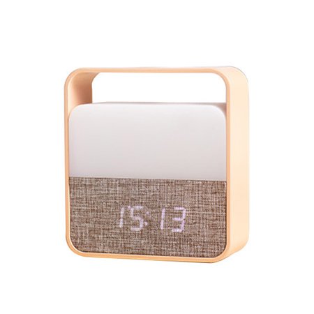 Alarm clock night light charging bedside sleep bedroom eye protection ...