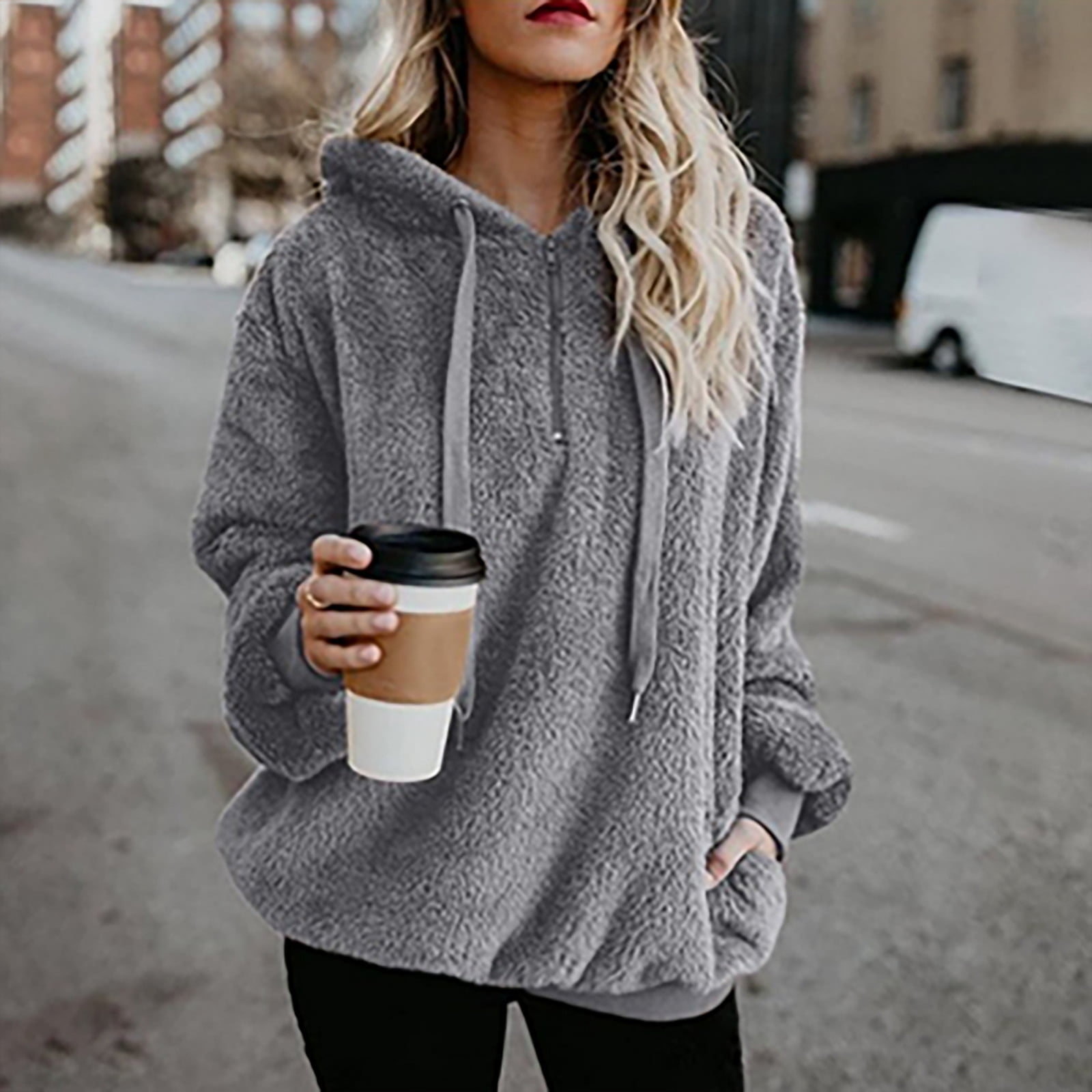 Click here for Zanvin Tops For Women  Women Hooded Sweatshirt Coa... prices