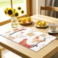 4pcs Pattern of Chickens Placemat 12*18inch Washable Dining Table Mats ...