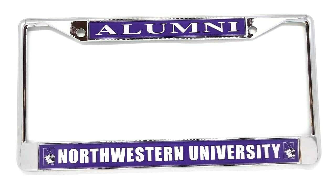 Northwestern University Alumni Chrome License Plate Frame - Walmart.com