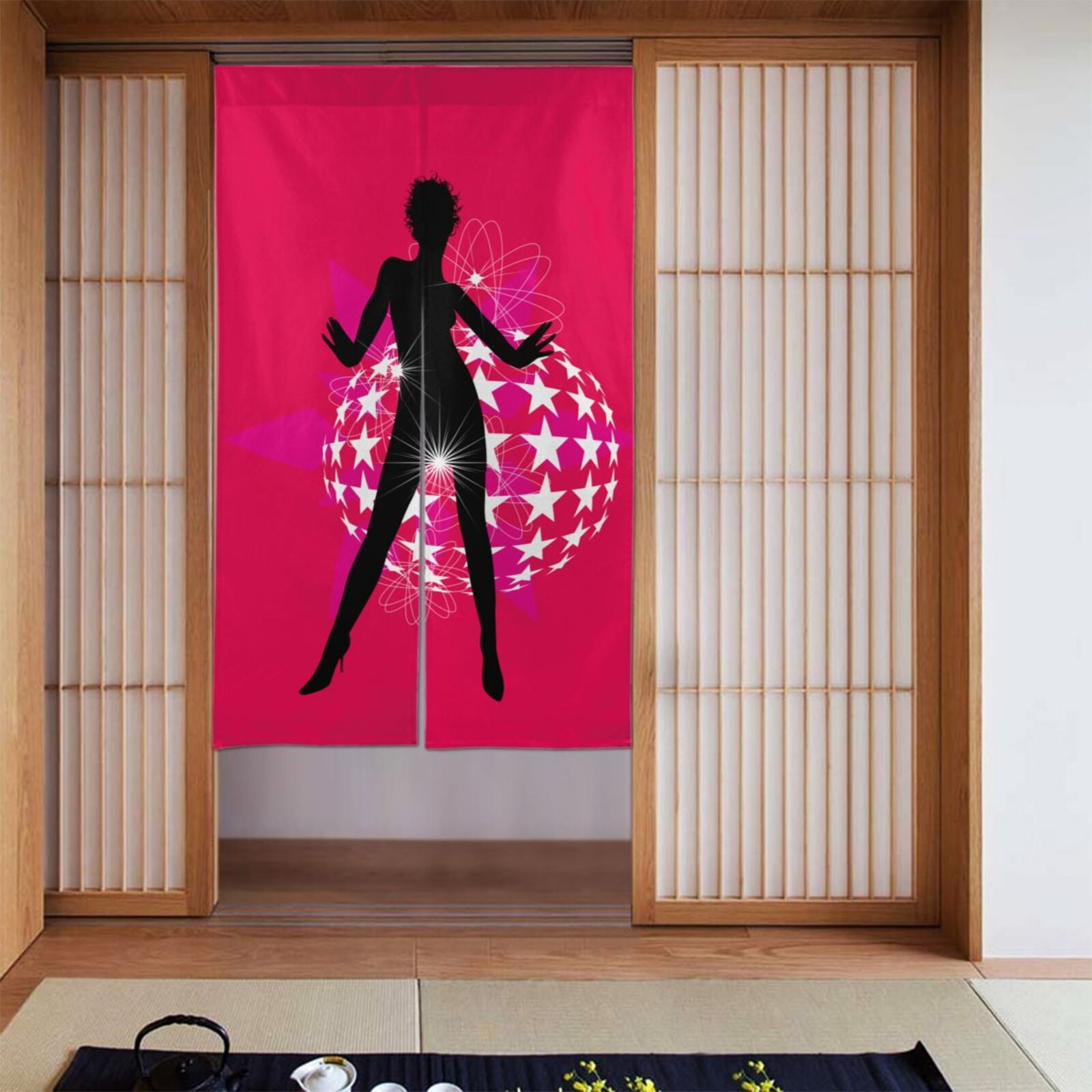 Doorway Drape Split Curtains, Sexy Night Club Female Room Divider ...