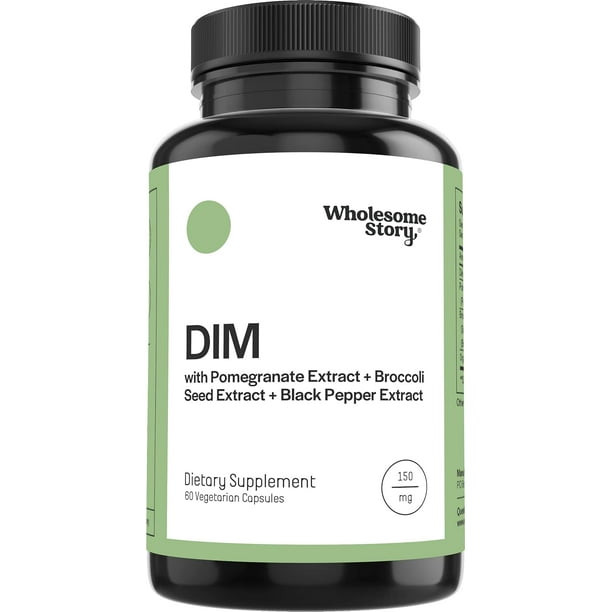 Wholesome Story DIM | 150 Mg Per Serving | 60 Vegetarian Capsules | 60 ...