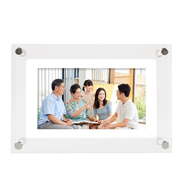 KUIZAP Digital Acrylic Video Player Digital Photo Frame For Loved(0.5 ...
