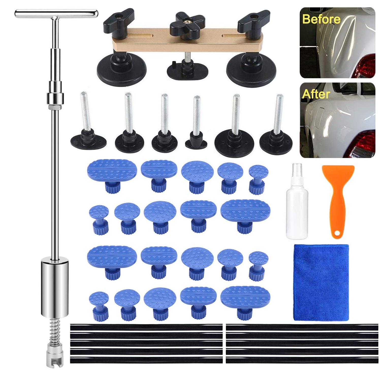 Car Paintless Hail Damage Vehicle Dent Repair Removal Remover Puller ...