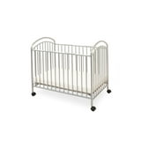 LA BABY Classic Arched Mini/Portable/Compact Crib with Adjustable ...