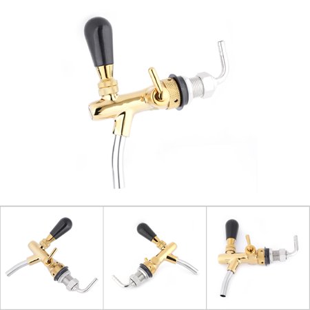 Beer Faucet, Stainless Steel G5/8 Adjustable Beer Tap Faucet Control ...