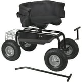 Strongway Heavy-Duty Deluxe Rolling Garden Work Seat with Back Support ...