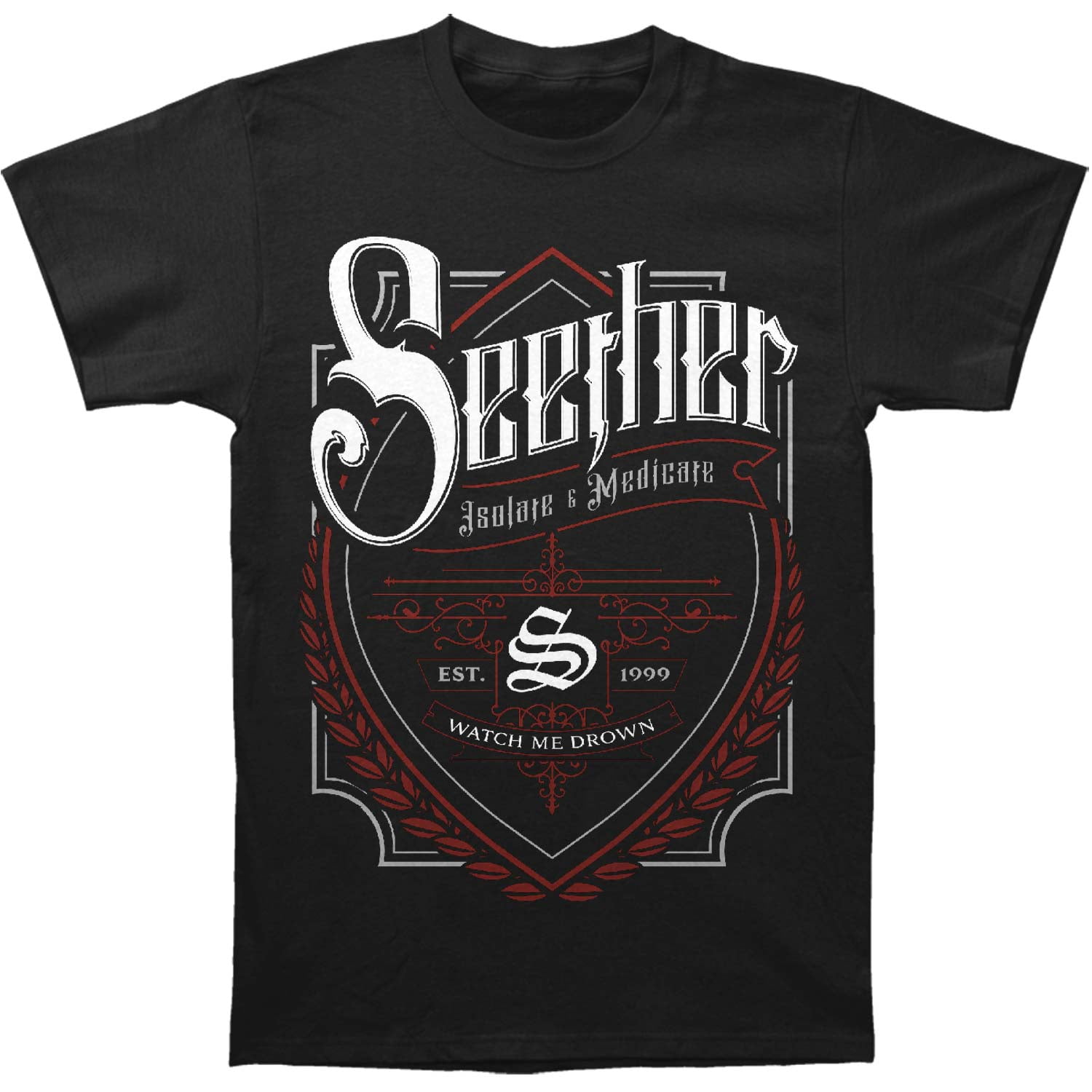 Men's Seether Beer Label T-shirt X-Small Black - Walmart.com