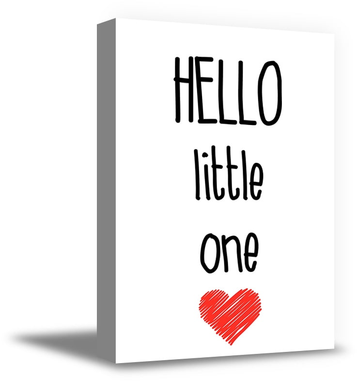 Awkward Styles Hello Baby Gifts Canvas Artwork Girls Room Wall Art Boys ...