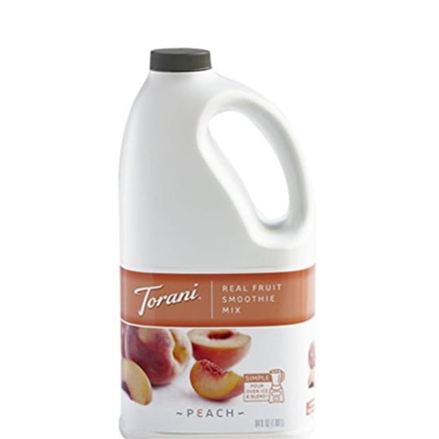 torani peach real fruit smoothie mix, 64 oz - Walmart.com