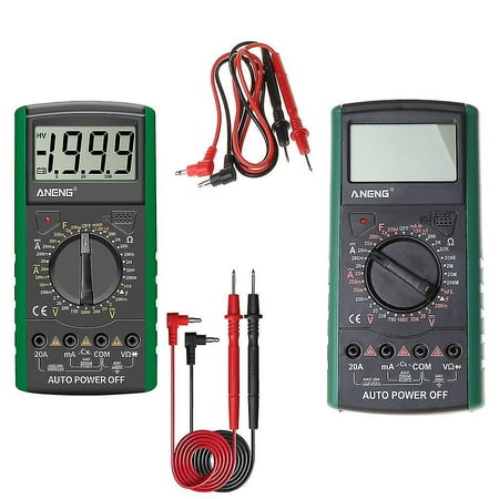 Electric Handheld Tester Meter An9205a AC DC LCD Display Multitester ...