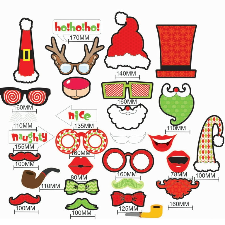 Snowman Photo Booth Props