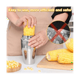 Corn Cutter Peeler, Corn Cob Stripper with Cup , 304 Stainless Steel ...