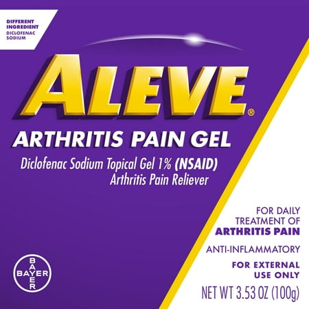 Aleve Arthritis Pain Gel for Topical Arthritis Pain Relief, 100G Tube ...