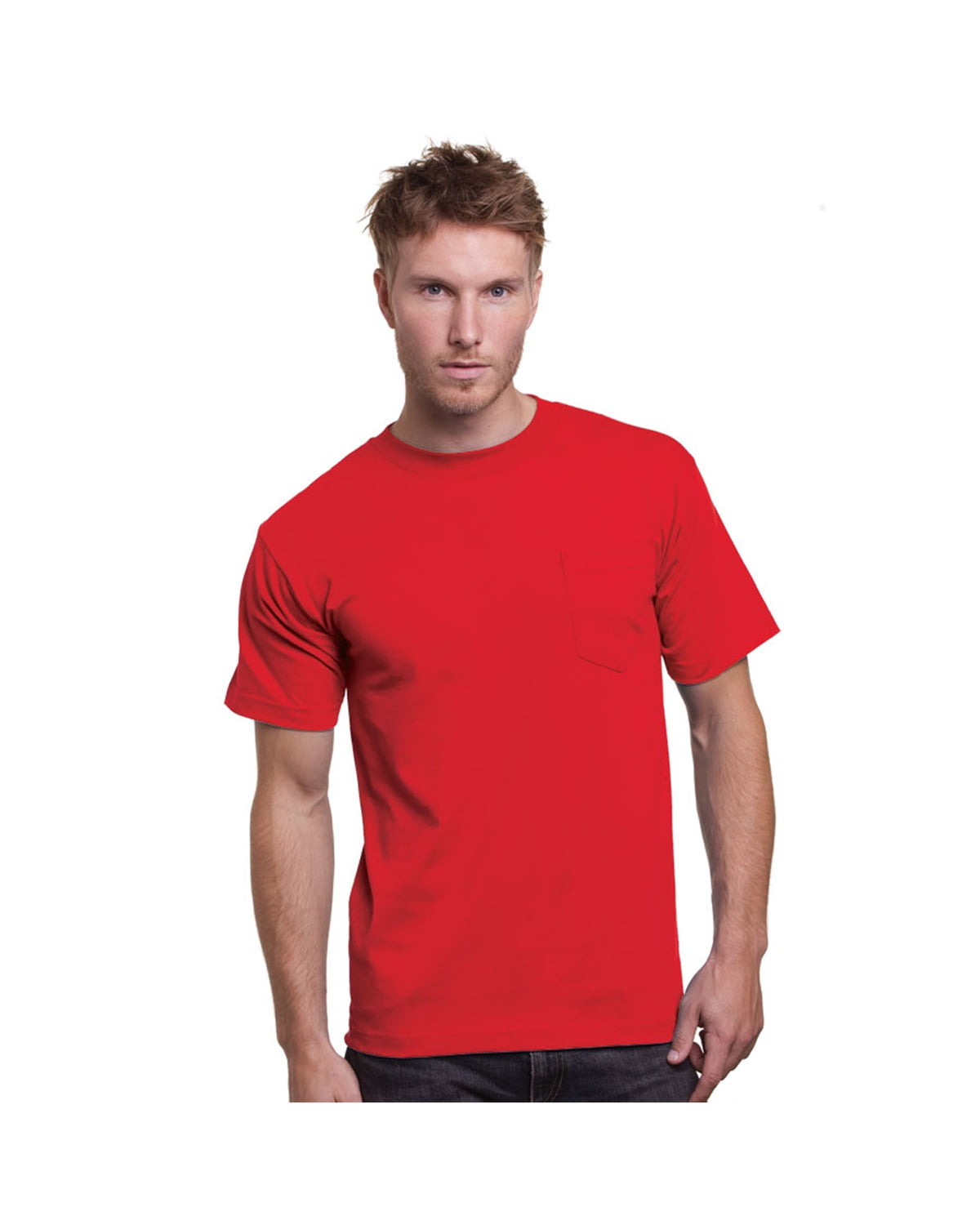 Bayside The Union Made Adult 6 1 Oz Union Made Pocket T Shirt RED bayside-the-union-made-adult-6-1-oz-union-made-pocket-t-shirt-red