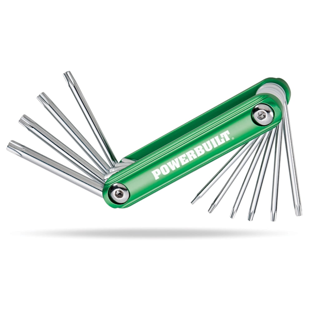 Powerbuilt Folding Star Hex Key Wrench Set, T6 to T30 - Walmart.com