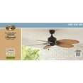 Hampton Bay Lillycrest 52 in. Indoor/Outdoor Ceiling Fan, Aged Bronze ...