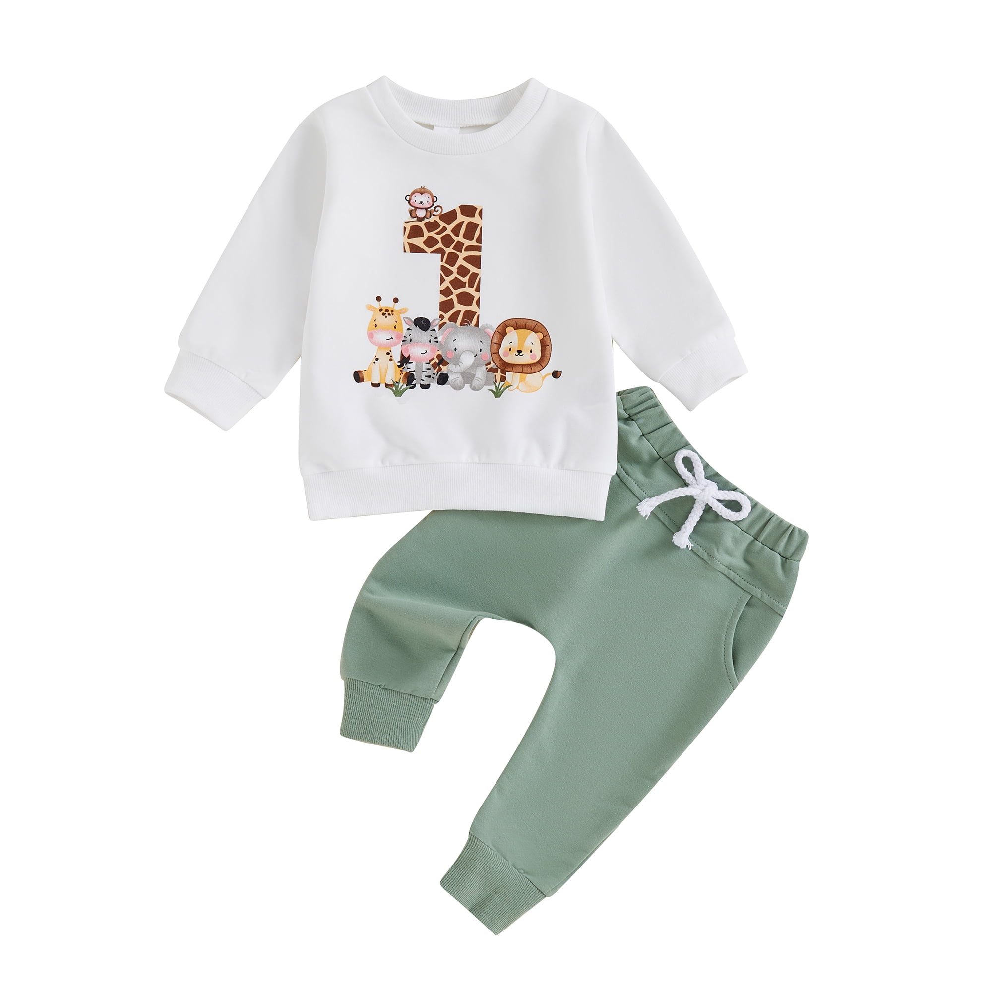 Click here for Gupgi Infant Boy One Birthday Outfit Fall Long Sle... prices