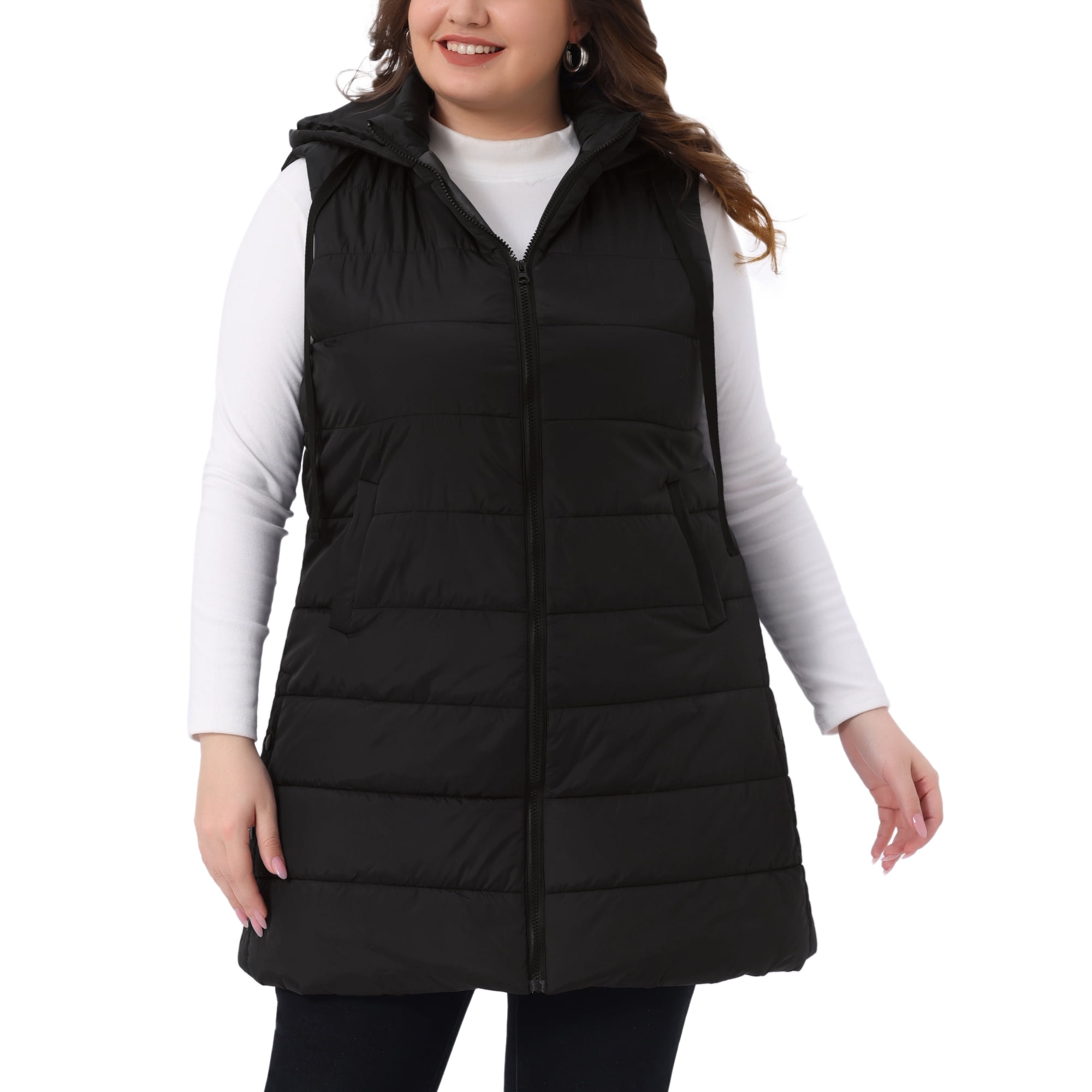 Click here for Agnes Orinda Womens Plus Size Quilted Long Vest Ho... prices