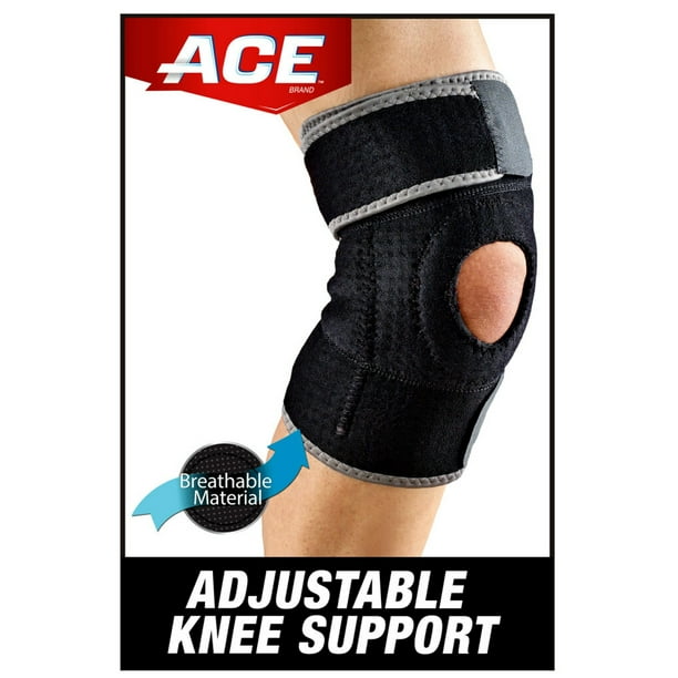 ACE Brand Adjustable Compression Knee Support, Right or Left Knee - Walmart.com - Walmart.com
