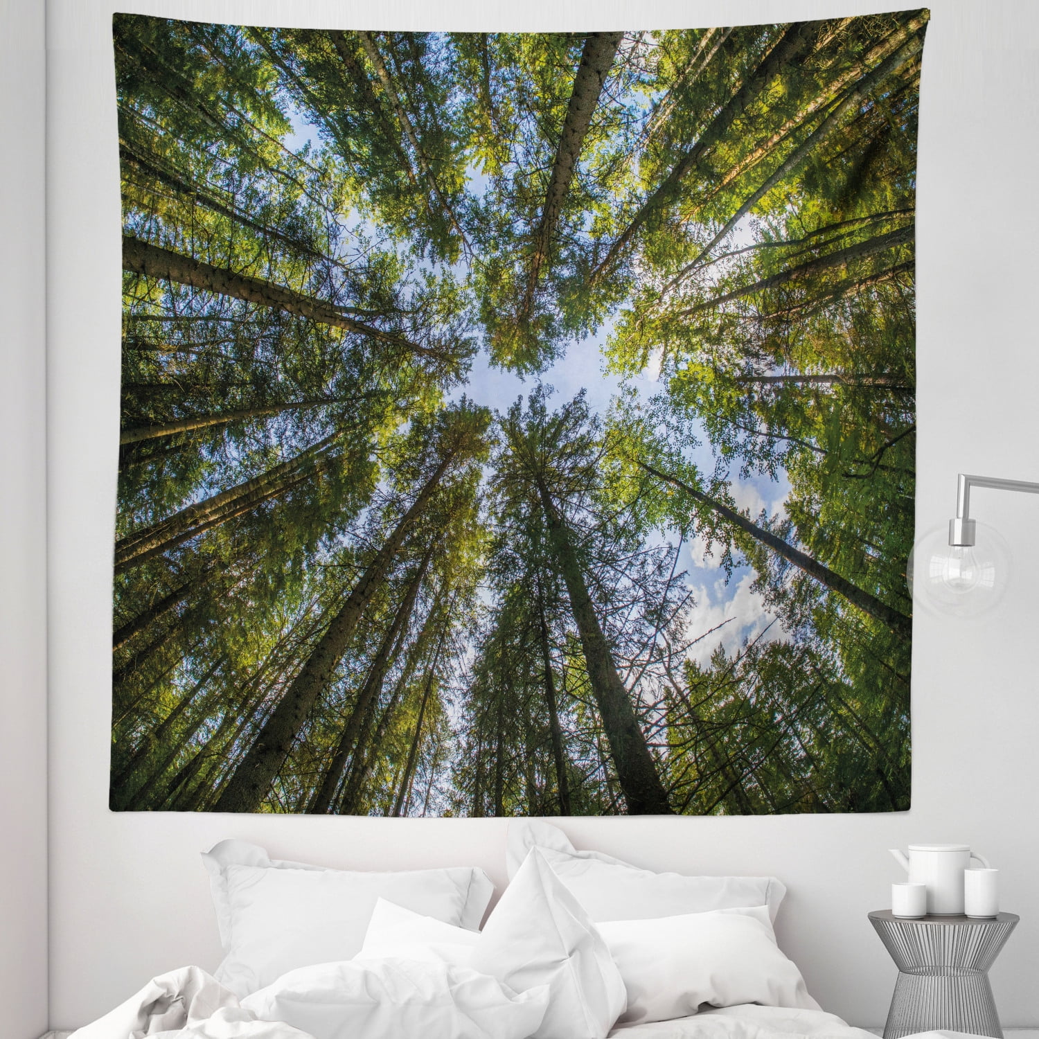 Nature Tapestry, Wild Jungle Moss Forest Crown Trees Leaves Nature ...