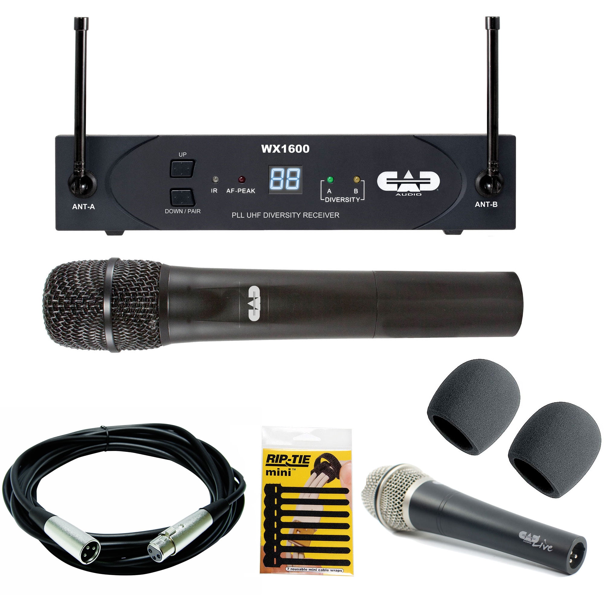 Cad Audio UHF Wireless Cardioid Dynamic Handheld Mic System G Freq ...