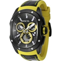 Invicta Men's 6101 Lupah Revolution Chronograph Charcoal Dial Rubber ...