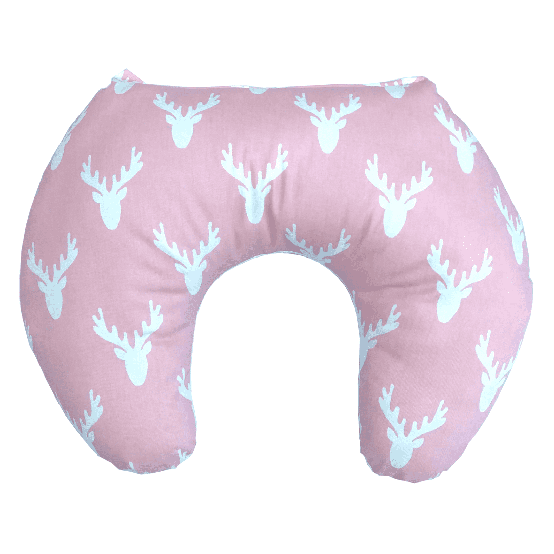 Click here for Ara Enfants Ergonomic Pink Nursing Pillow With Moo... prices