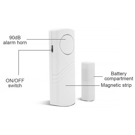 Wireless Electronic Window Door Alarms Entry Reminder Induction Safety ...