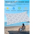 Bohemia Turkish Pattern Sun Shade Sail 6.5'X10' Blue Medieval Mural UV ...