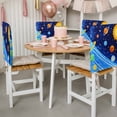 Astronomy Chair Back Covers Set of 8 Planets Saturn Sun Stars Galaxy ...