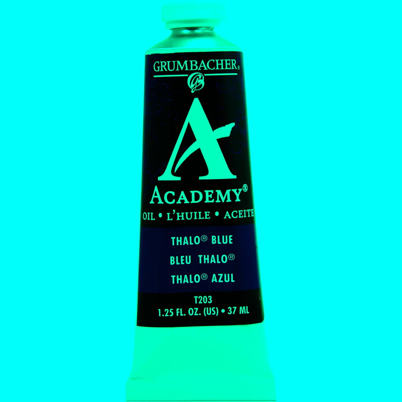 Grumbacher Academy Oil Color, 37ml Tube, Thalo Blue Shade - Walmart.com ...