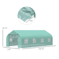 Walk-in Greenhouse - 234x118x83 Inch Steel Frame Plant Grow House with ...