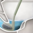 BAOPAI Golf Ball Shaped Wall Mounted Toilet Brush Double Sided Silicone ...