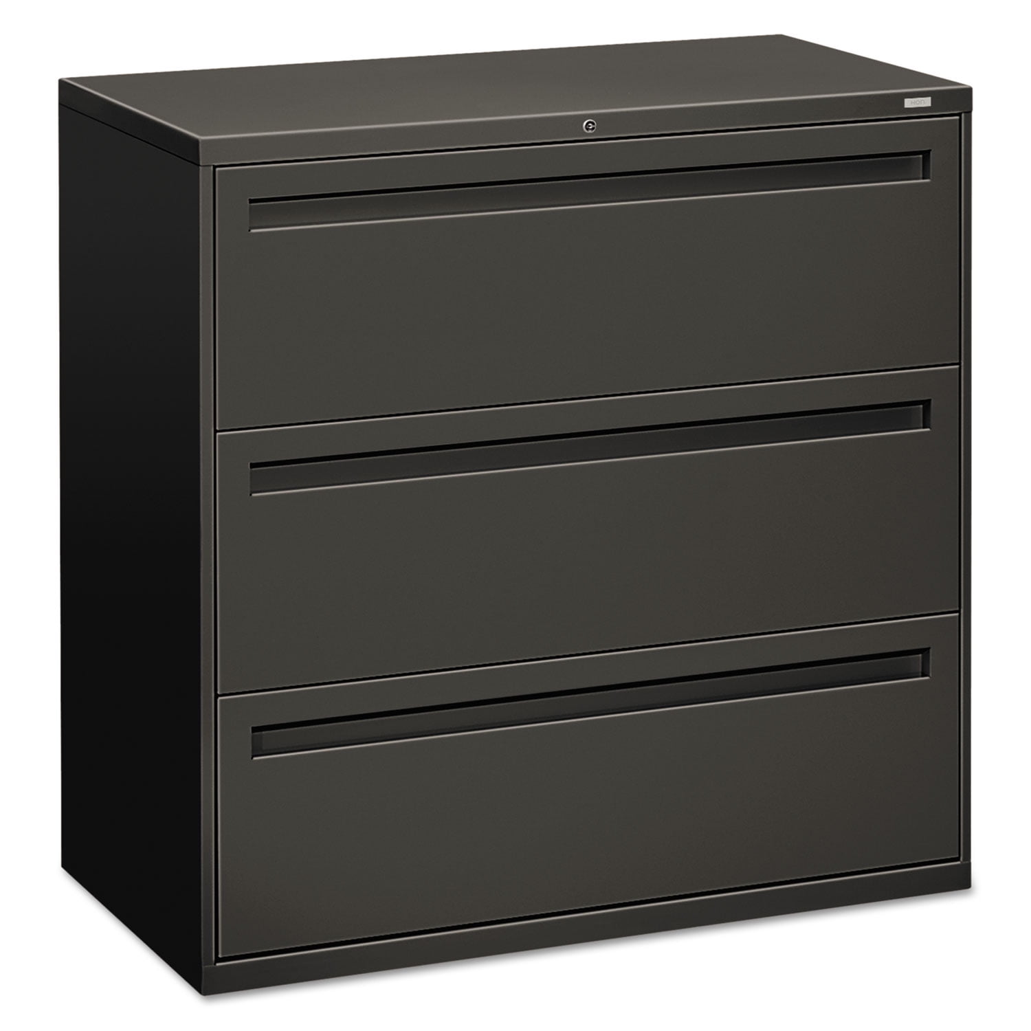 HON 700 Series Three-Drawer Lateral File 42w x 19-1/4d Charcoal 793LS ...