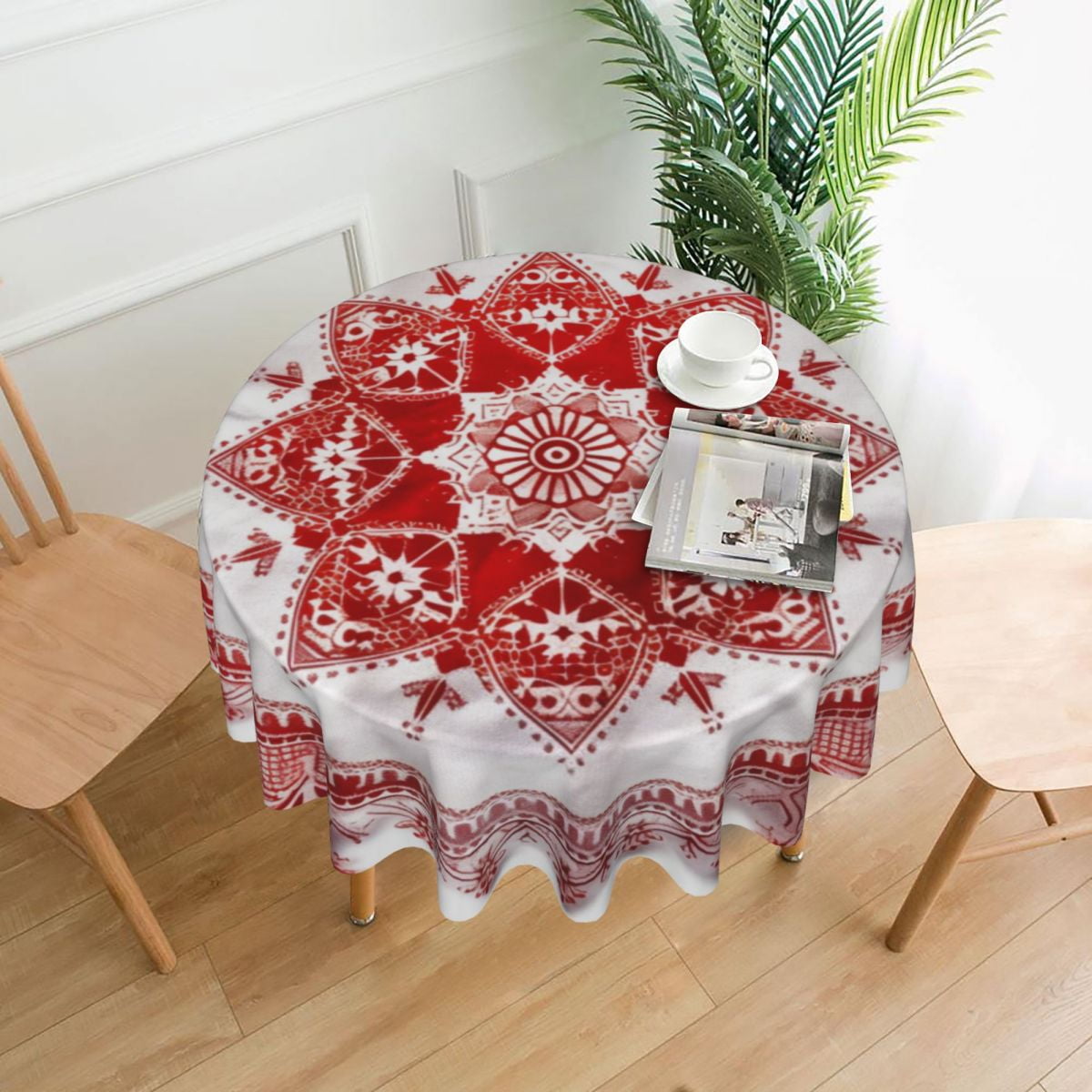 Generic Christmas Round Decorative Long Tablecloth 60in - Walmart.com