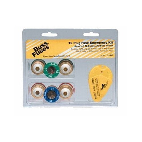 Bussmann TL-EK TL Fuse Assortment Contains 1 Ea. TL-15, 2 Ea. TL-20 & 3 ...