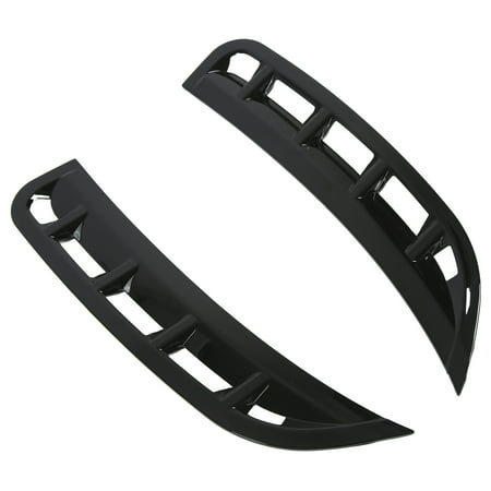 Bumper Side Air Vent Cover, Gloss Black Front Bumper Side Vent Spoiler ...